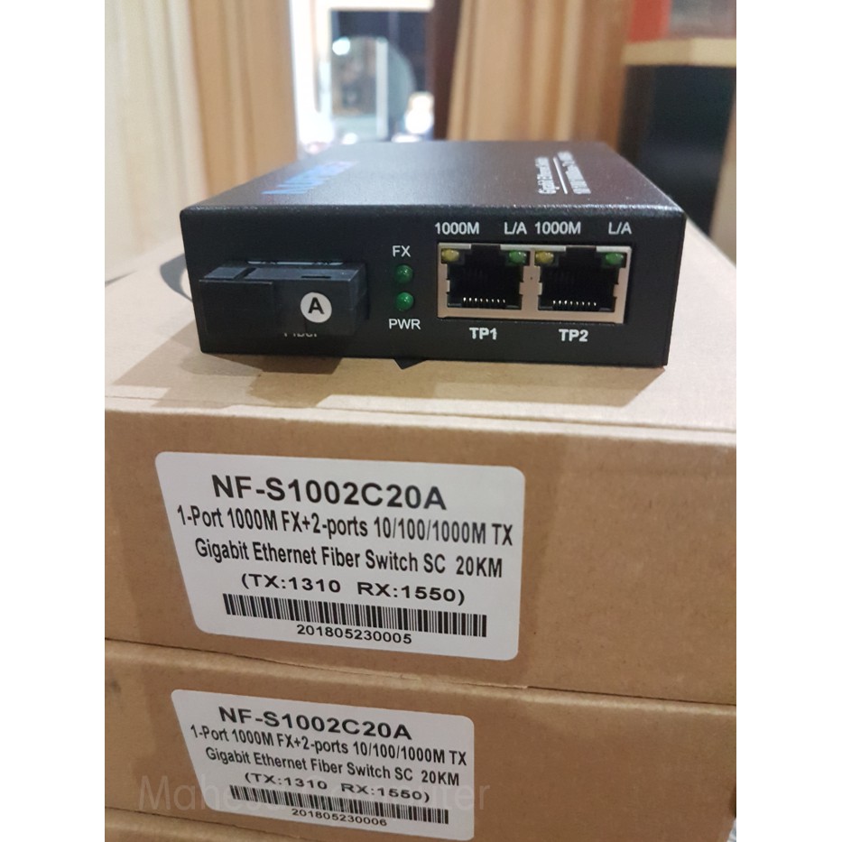 Jual NUFIBER NF-S1002C20A 1GBPS 1310NM FO FIBER SINGLE CORE 2 UTP ...