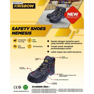 Jual SEPATU SAFETY KRISBOW NEMESIS 6 INCH KRISBOW | Shopee Indonesia