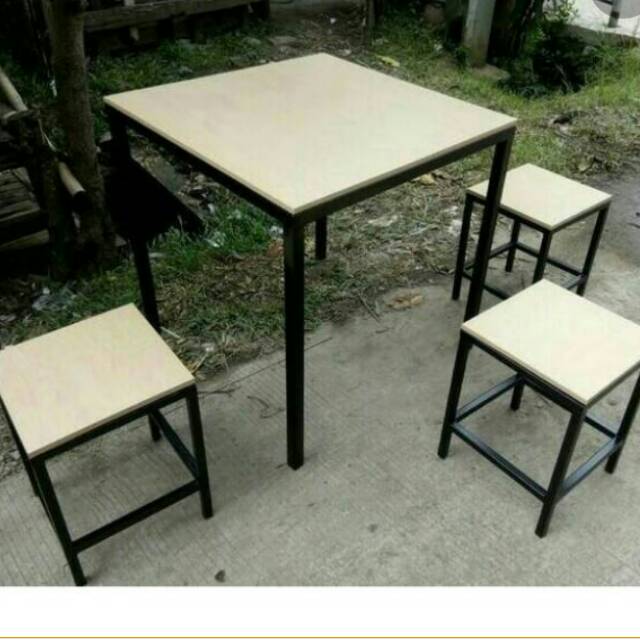 Jual meja kursi set, meja kursi cafe, meja kursi santai | Shopee Indonesia