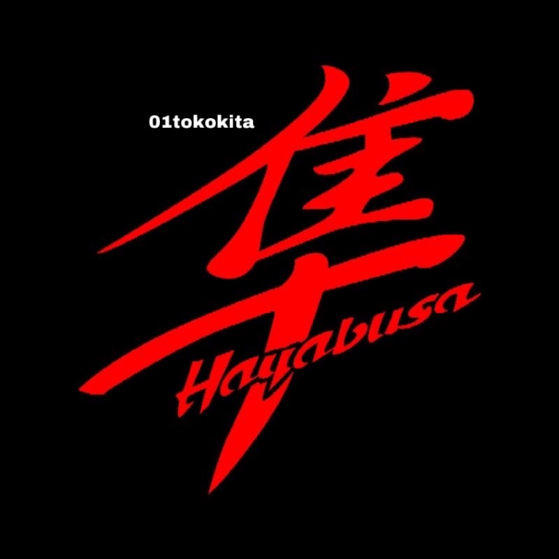 Jual sticker cutting kanji jepang hayabusa stiker cuting helm motor ...
