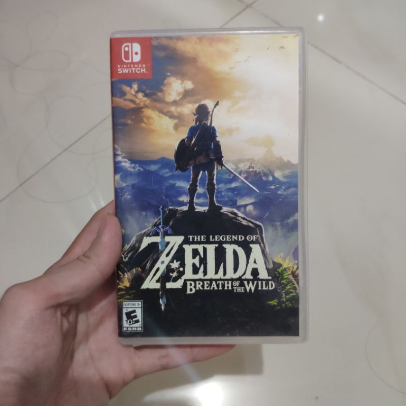 Jual NINTENDO SWITCH GAME ZELDA BREATH OF THE WILD + BOX | Shopee Indonesia