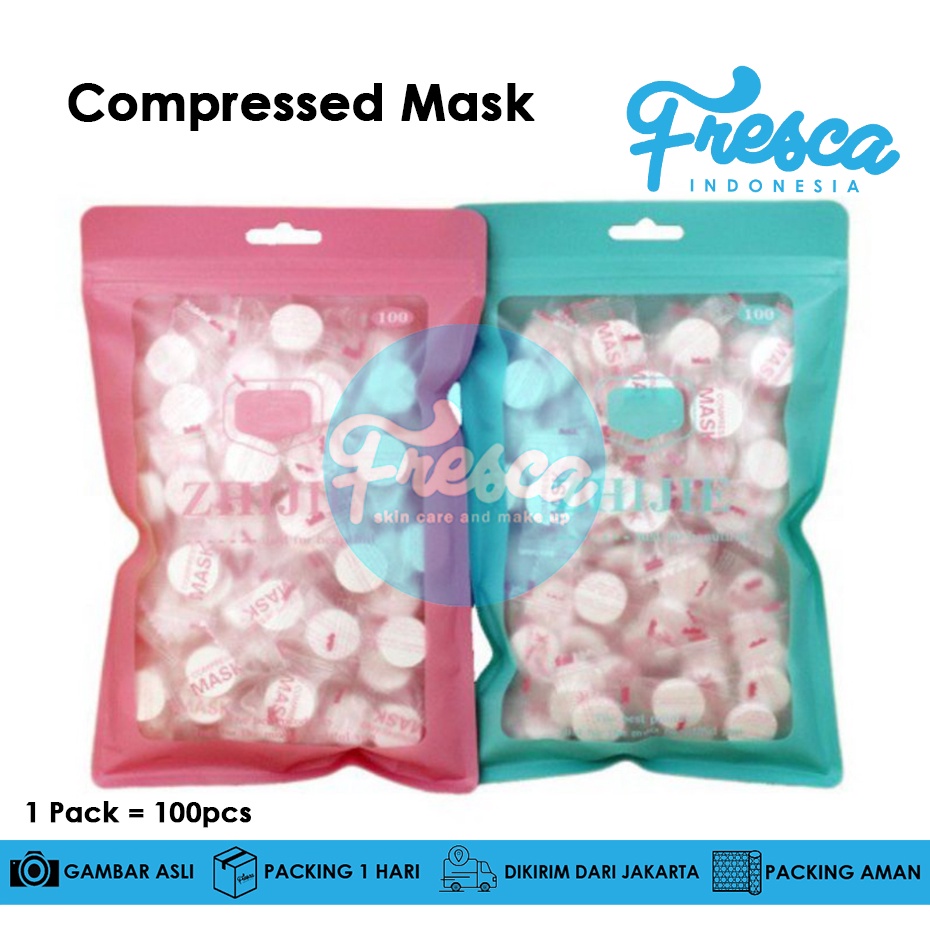 Jual 100pcs Compressed Paper Mask Sheet / Tablet Mask / Masker Kertas ...