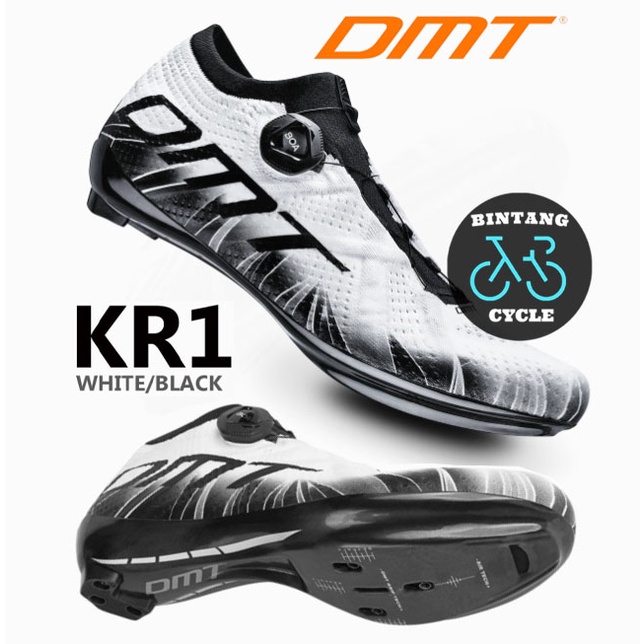 Jual Sepatu DMT KR1 WHITE BLACK Anatomic Carbon - Sepatu Sepeda Cleat Road Bike Indonesia|Shopee ...