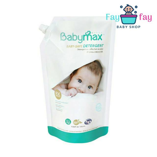Jual Babymax Detergent Liquid Refill 1350ml Ecopack/Detergent Baby Max ...