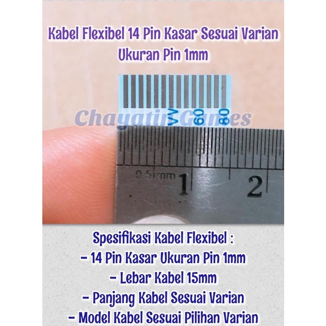 Jual Kabel Flexibel 14 Pin Kasar Pilihan Sesuai Varian Ukuran Pin 1mm ...