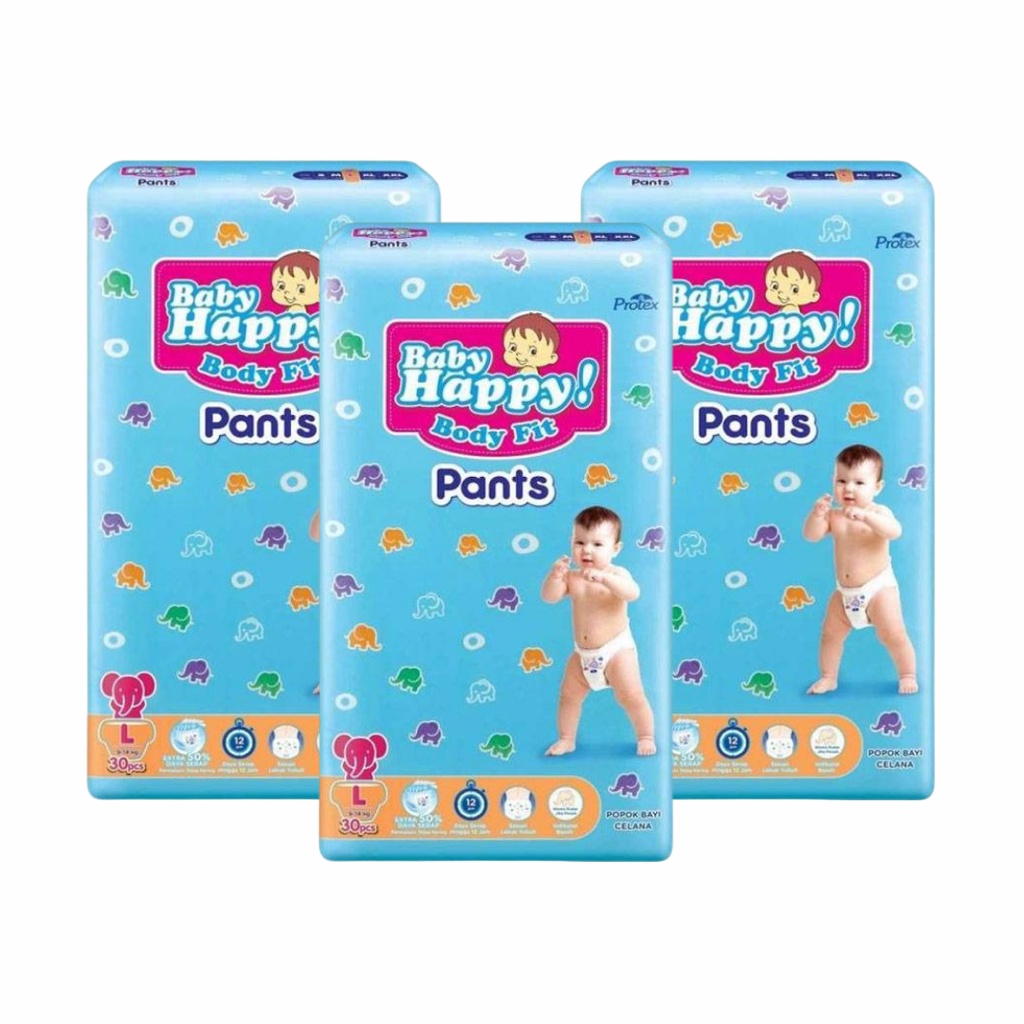 Jual BABY HAPPY DIAPER PANTS SIZE S/ M / L / XL / XXL - POPOK SEKALI ...
