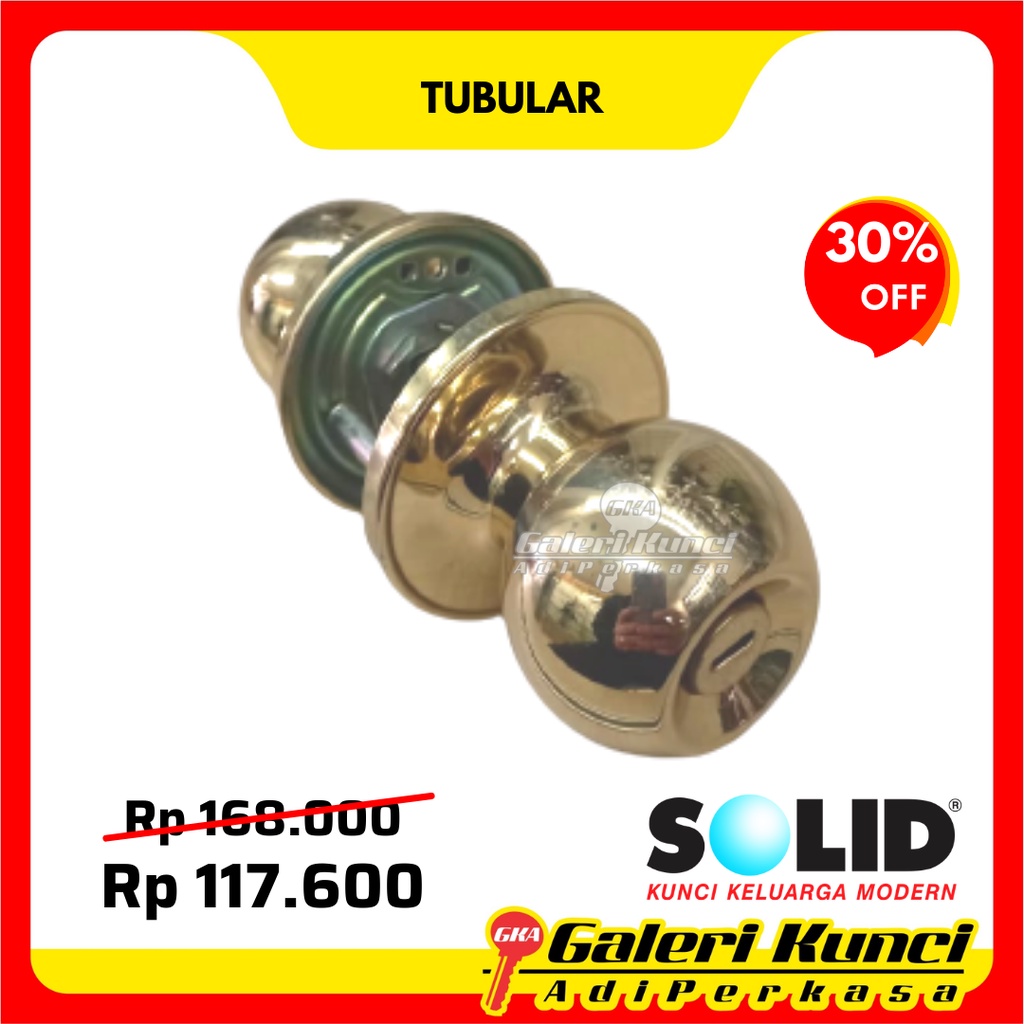 Jual Handle Pintu SOLID SLD T60 X 300 US3 Tubular Lock Set Kunci Kamar ...