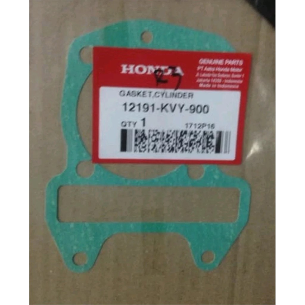 12191-KVY-900 Perpak Paking Blok Seher Beat Scoopy Spacy Tipe KARBU | Shopee Indonesia