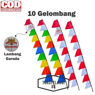 Jual Bendera Umbul-Umbul Warna Merah Putih Panjang Segitiga Termurah | Shopee Indonesia