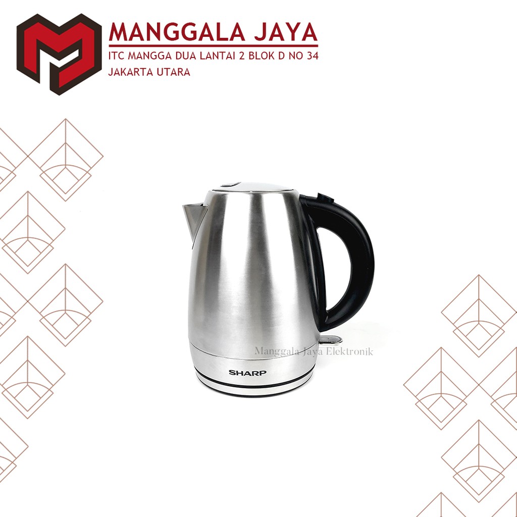 Jual Sharp Electric Kettle Jug Stainless EKJ-178S / Teko Listrik ...