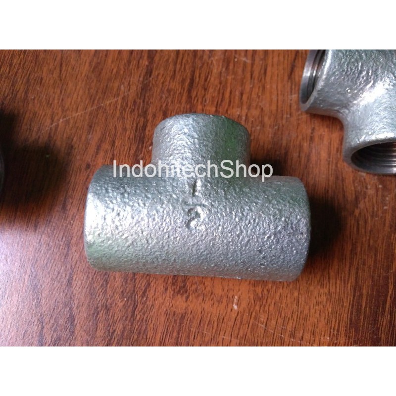 Jual Tee besi galvanis Drat dalam 1/2 Inch / tee drat dalam setengah in | Shopee Indonesia