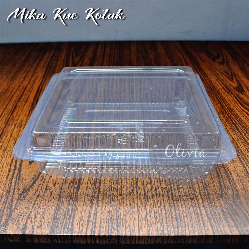 Jual Mika Kue Persegi / Box Kue Plastik Kotak/ Mika Tart Bening 20 Cm | Shopee Indonesia
