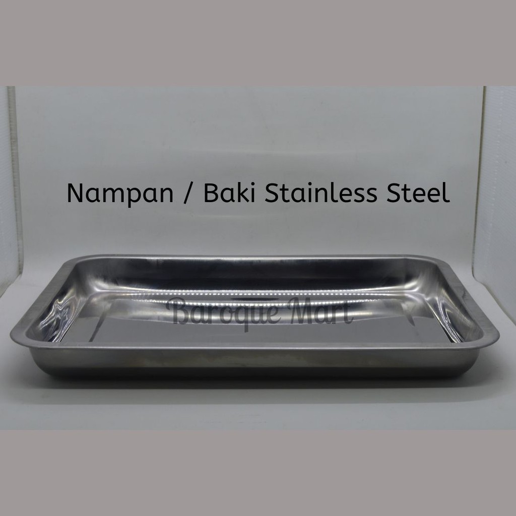 Nampan Stainless Steel Nampan Makan Kotak Besar Kecil 555 Alat ...