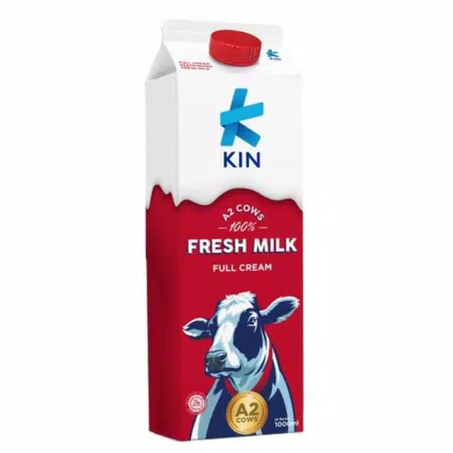 Jual KIN Fresh Milk FULL CREAM 1 Lt Susu Segar Pasteurisasi | Shopee Indonesia