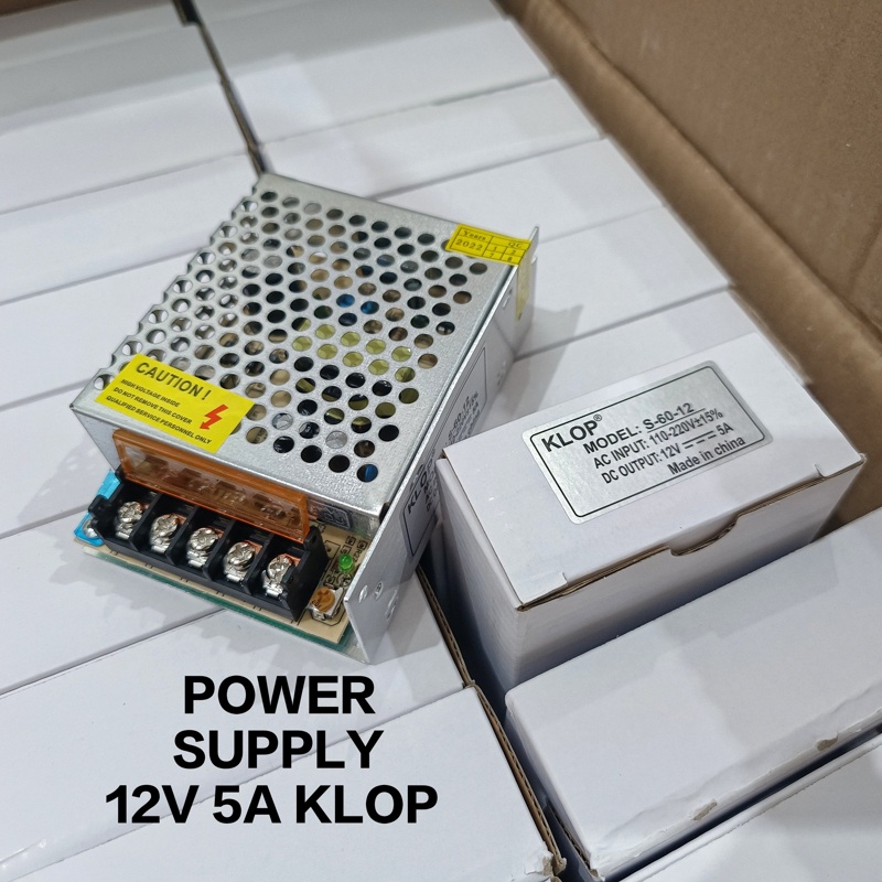 Jual Power Supply Switching 12V 5A KLOP PSU 12 Volt 5 Ampere | Shopee Indonesia