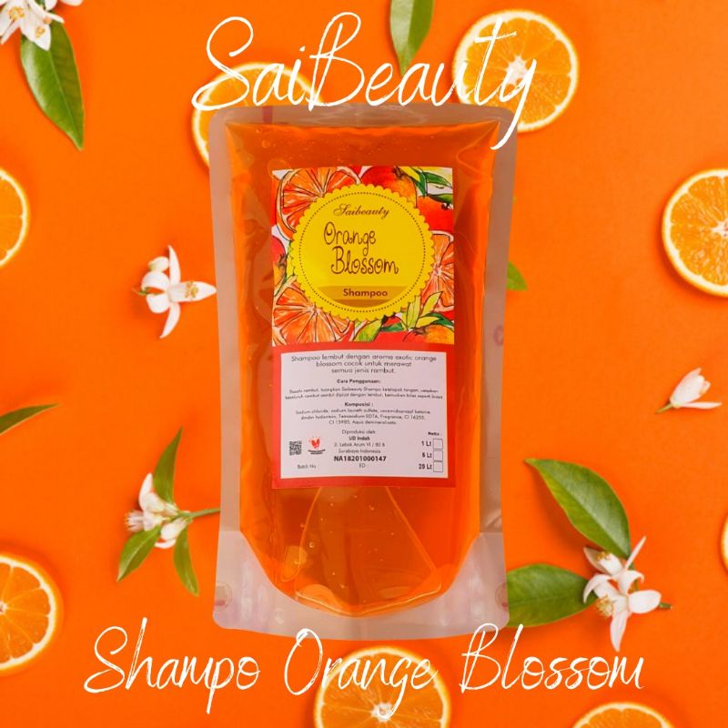 Jual Sampo Saibeauty Orange Blossom Refill 1liter BPOM Indonesia|Shopee ...
