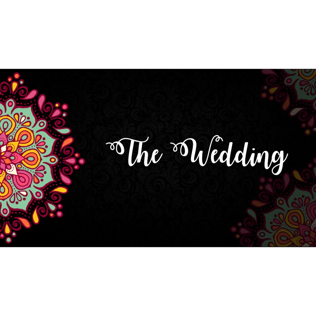 Jual Undangan Pernikahan Digital Hitam Elegan Simple Cantik Mewah ...