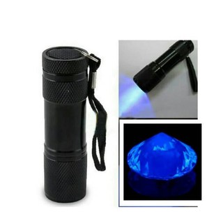 Jual Senter ultraviolet UV cek uang palsu ada 9 LED ultraviolet ...