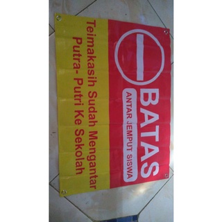 Jual banner batas antar jemput sekolah | Shopee Indonesia