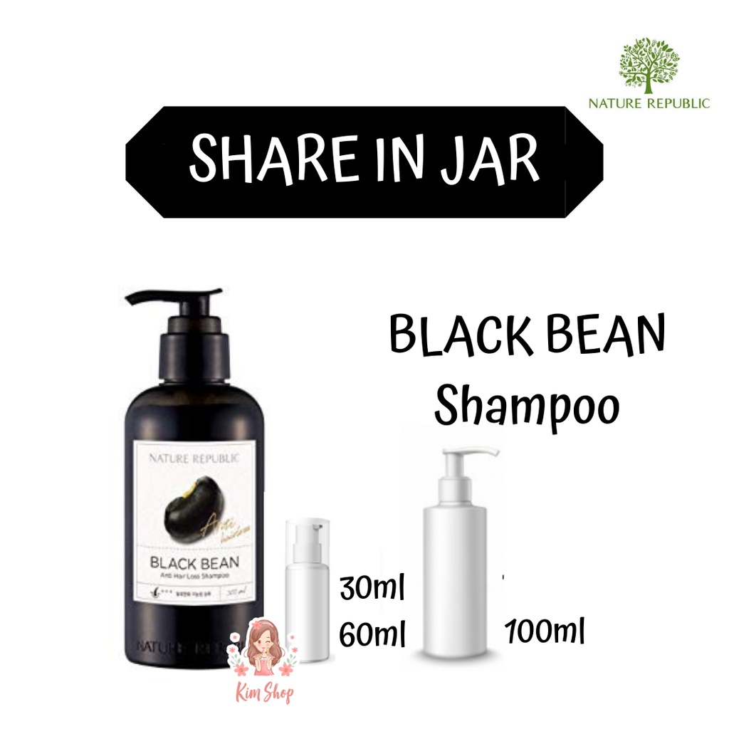 Jual ELEFANT MART - SHARE NATURE REPUBLIC Black Bean Anti Hair Loss Shampoo | Shopee Indonesia
