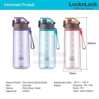 Jual LocknLock Lock&Lock & n Lock Exclusive One Touch Sport Water ...