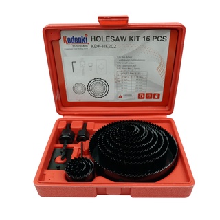 Jual ALAT KEPALA MATA BOR GERGAJI LINGKARAN BULAT HOLESAW KIT SET 16 ...