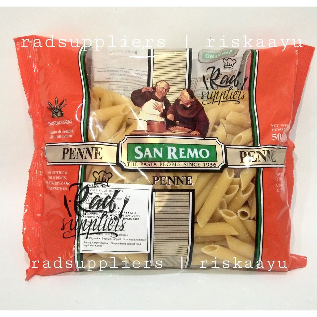 San Remo Pasta Penne 500gram, Premium Pasta, Terbaik!! | Shopee Indonesia