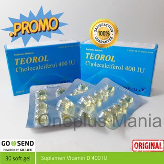 Jual SUPLEMEN VITAMIN D 400 IU TEOROL (HARGA PERBOX) | Shopee Indonesia