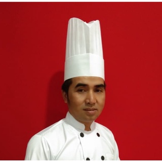 Jual PRIA-KOKI-SERAGAM- TOPI KOKI BAHAN KERTAS VISCOSE MODEL OVAL TINGGI 25 CM - 20 CM -SERAGAM ...