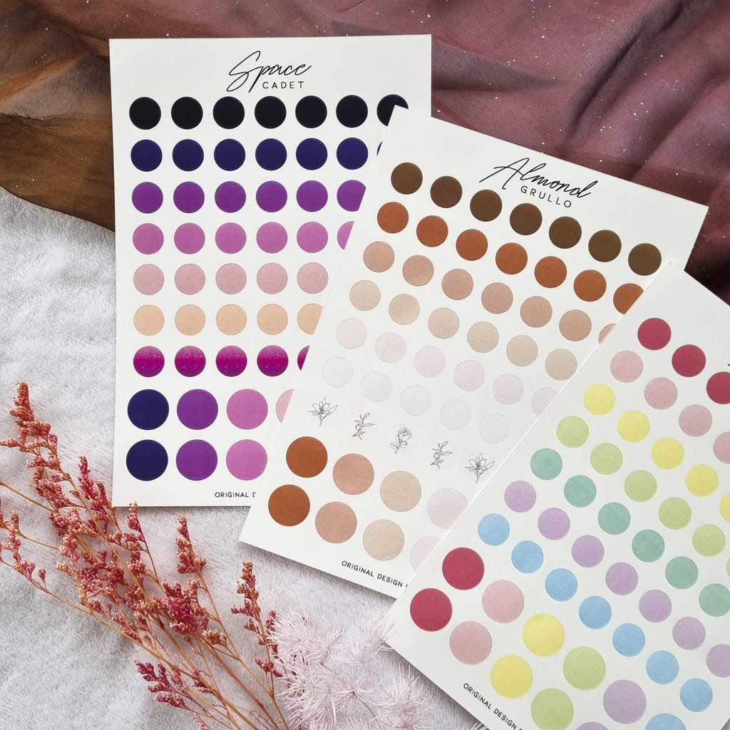 Jual Bullet Circle Stickers | Dotted Stickers | Buller Journal Stickers ...