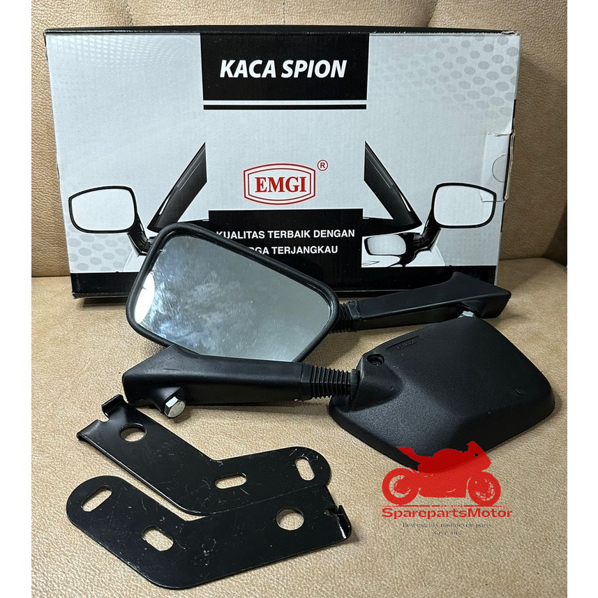 Jual SPION MOTOR EMGI VESPA PX-150 + PLAT (9104) KACA CEMBUNG (SEBELAH ...