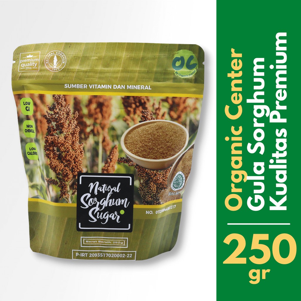 Jual Organic Center - Gula Sorghum 250gr - Gula Sehat - Gula Alami ...