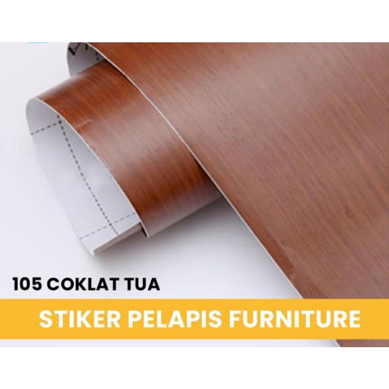 Jual sticker motif kayu/sticker furniture 120cm x 25cm | Shopee Indonesia