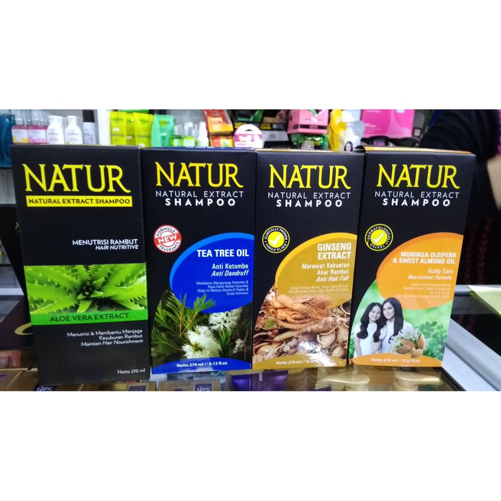 Jual Natur Shampoo Shampo 80ml - 140ml - 270ml / shampoo / perawatan ...