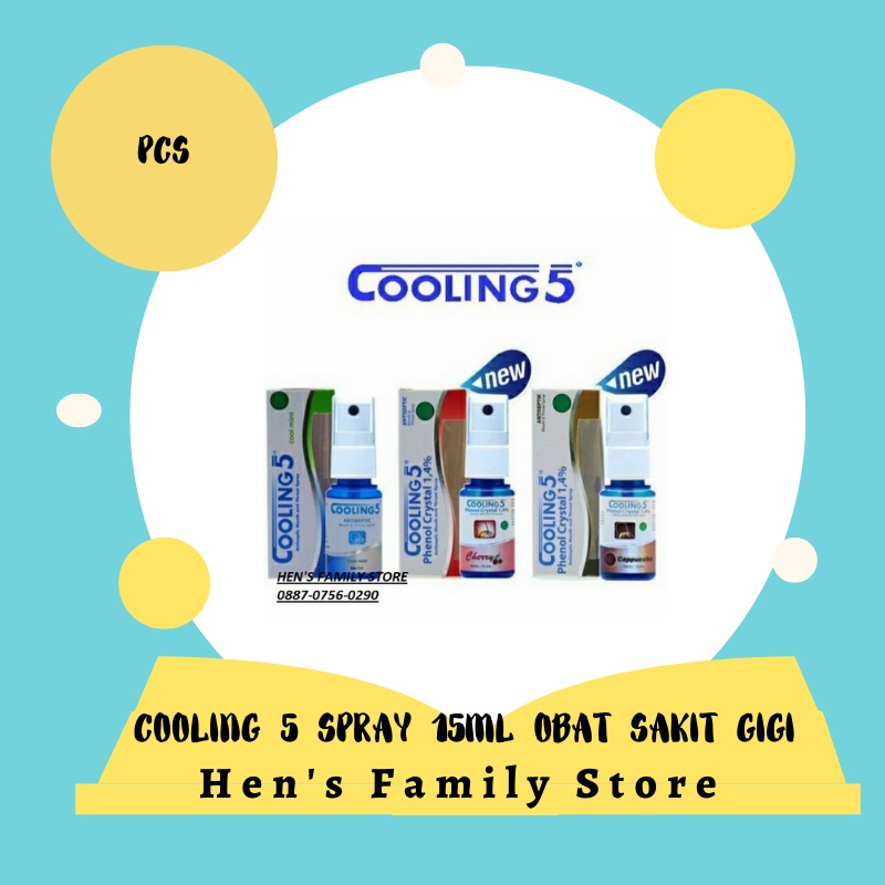 Jual COOLING 5 SPRAY 15ML OBAT SAKIT GIGI | Shopee Indonesia