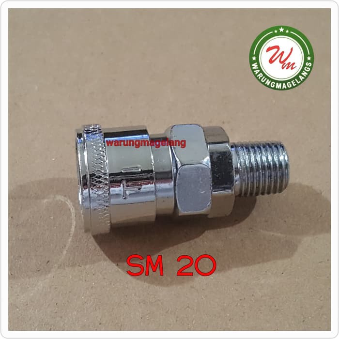 Jual Coupler Sm 20 Sm20 Quick Coupling Sambungan Selang Kompresor Udara ...