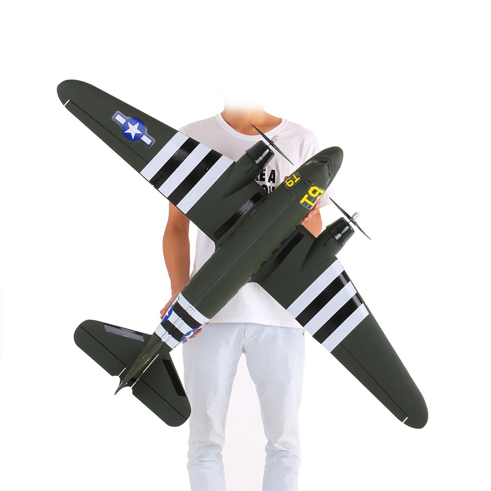 Jual rc airplane DYNAM C47 C-47 skytrain PNP brushless motor DY8931 ...