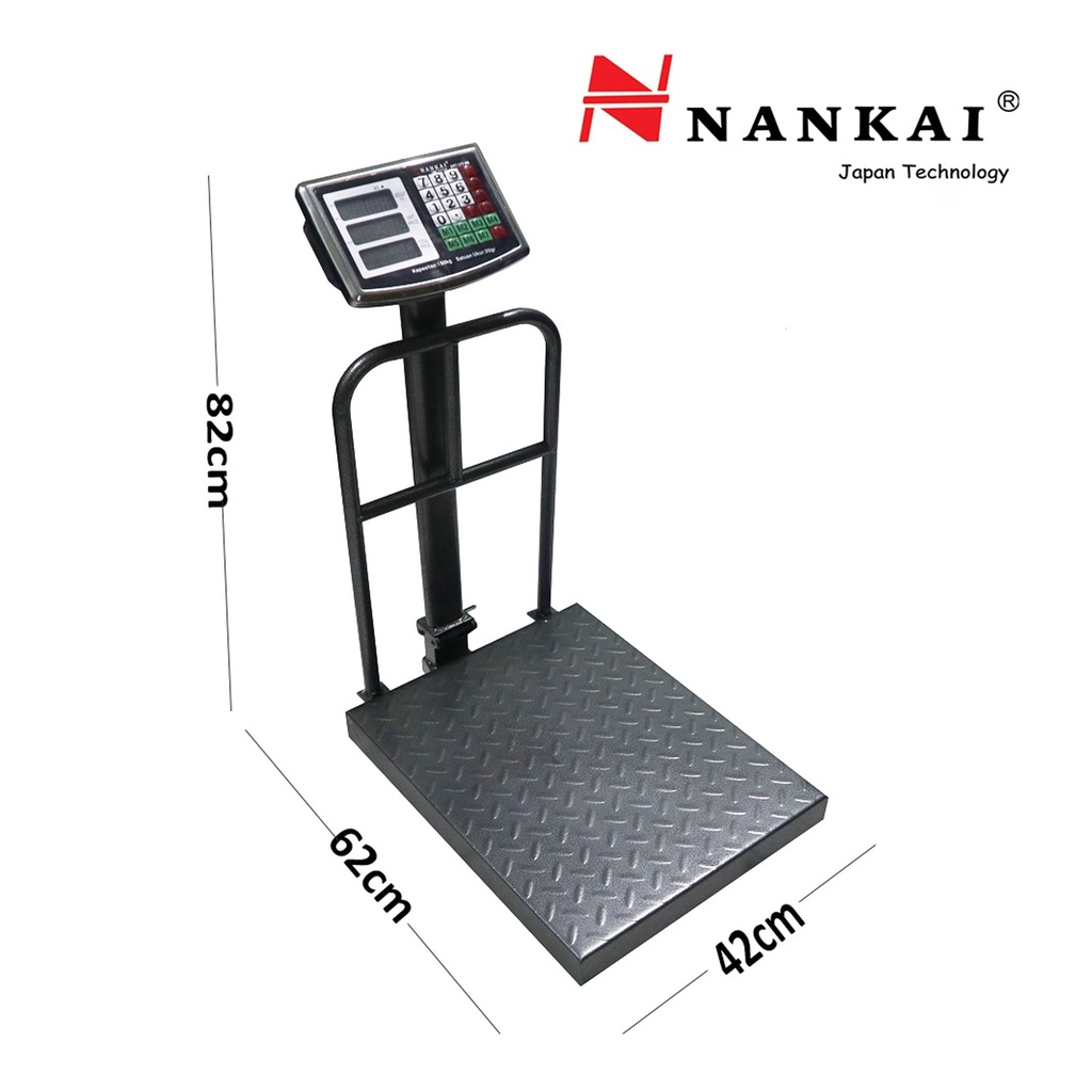 Jual Timbangan Duduk Digital Rail NANKAI 150KG / Nankai Timbangan Barang Berdiri Prince Digital ...