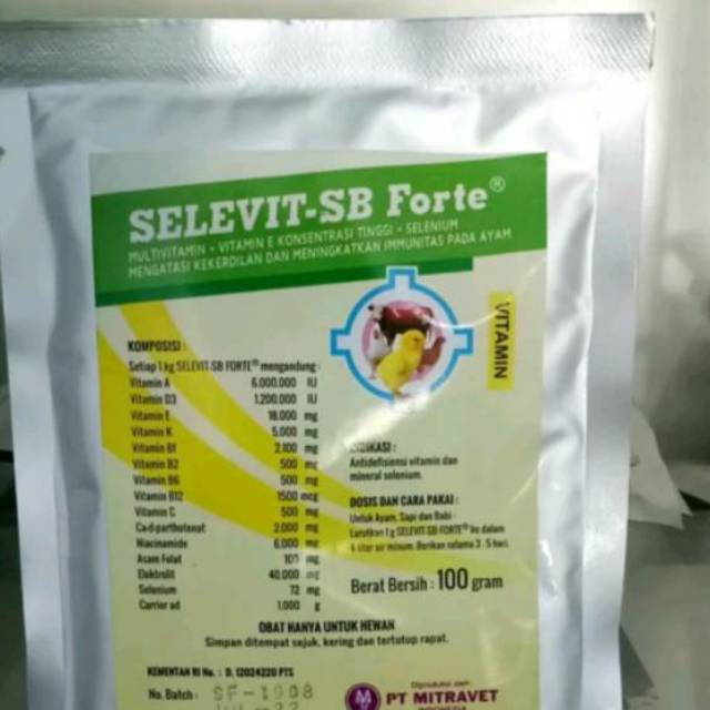 Jual Selevit SB Forte 100gr vitamin E Dosis Tinggi dan selenium untuk ...