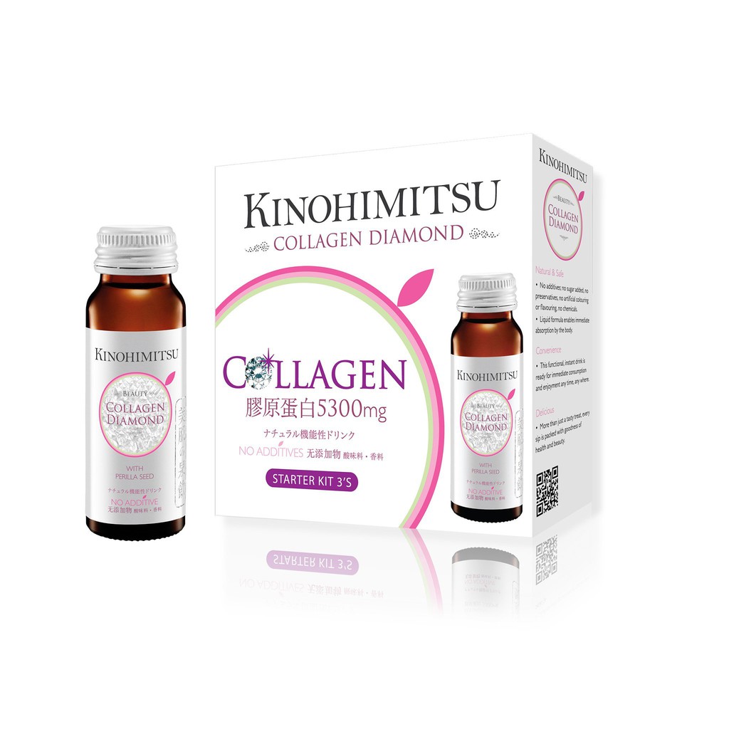 Jual KINOHIMITSU Collagen Diamond 5300mg Starter Kit 3'S | Shopee Indonesia