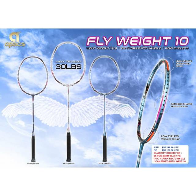 Jual Raket Apacs Fly Weight 10 (Raket Only) | Shopee Indonesia
