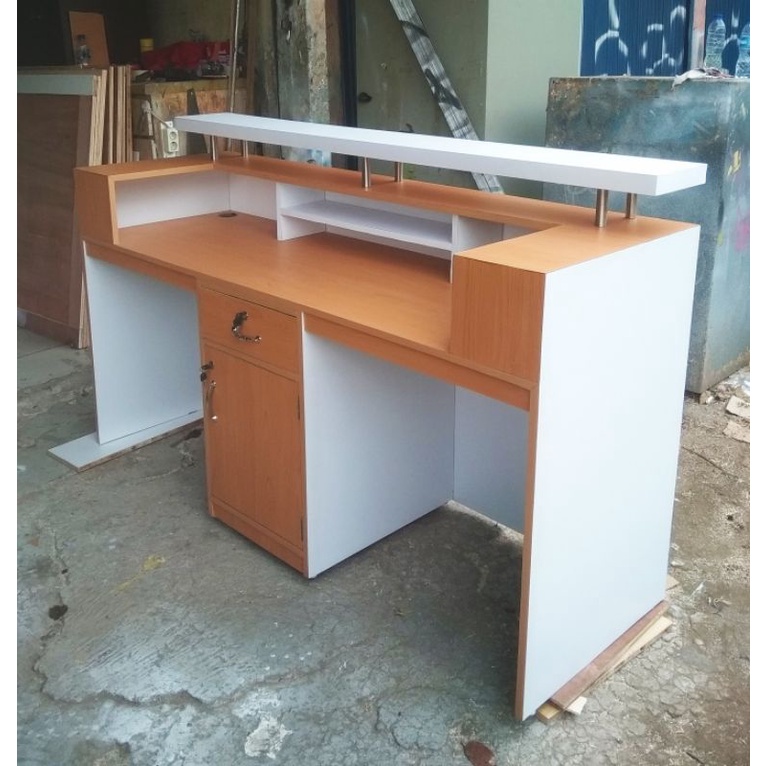 Jual meja resepsionis meka counter meja bar furniture custom new ...