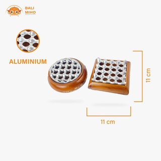 Jual Asbak Rokok Aluminium Kayu - Asbak Kayu - Asbak Bali - Asbak ...