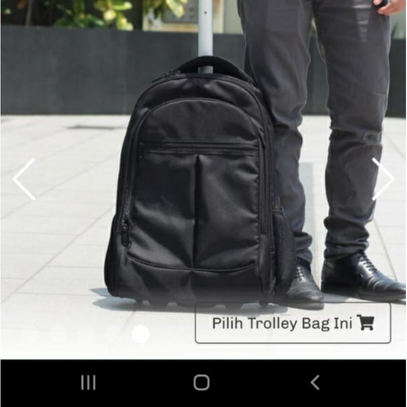 Jual trolley bag tas tarik tas dorong premium high quality tebal ...