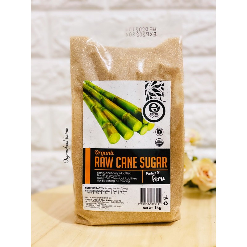 Organic Raw Cane Sugar / Gula Tebu Organik 1kg | Shopee Indonesia