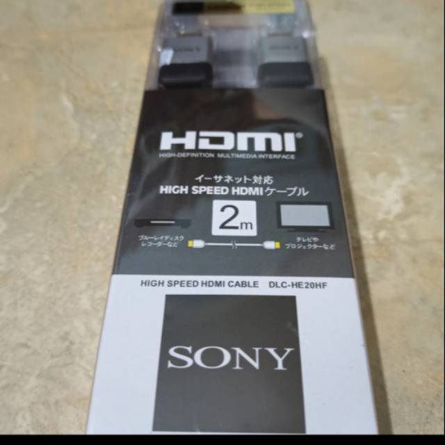 Jual kabel hdmi SONY ORIGINALNYA 2 meter FULL HD 1080 high speed | Shopee Indonesia