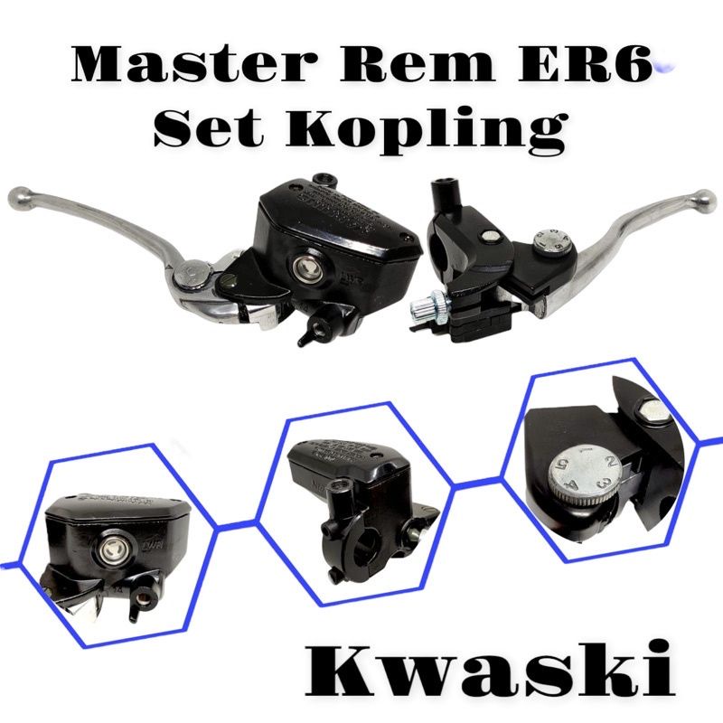 Jual MASTER REM ER6 SET SEPASANG KIRI KANAN ORIGINAL KWSKI IMPORT PNP ...