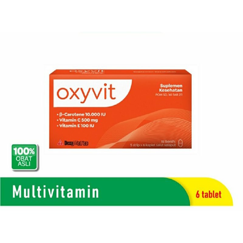 Jual OXYVIT Vitamin C + E Capsul 1 Strip (ISI 6 TABLET) | Shopee Indonesia