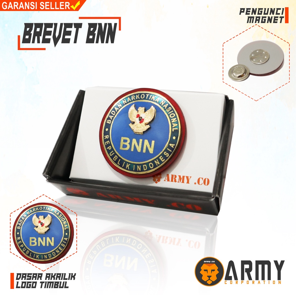 Jual Pin BNN timbul magnet dasar akrilik | Shopee Indonesia