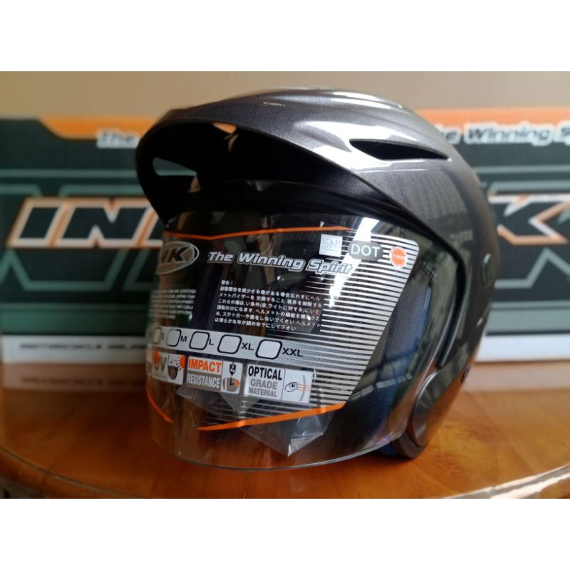 Jual HELM HALF FACE HELM INK CX 22 SOLID GUNMETAL HELM ORIGINAL ...